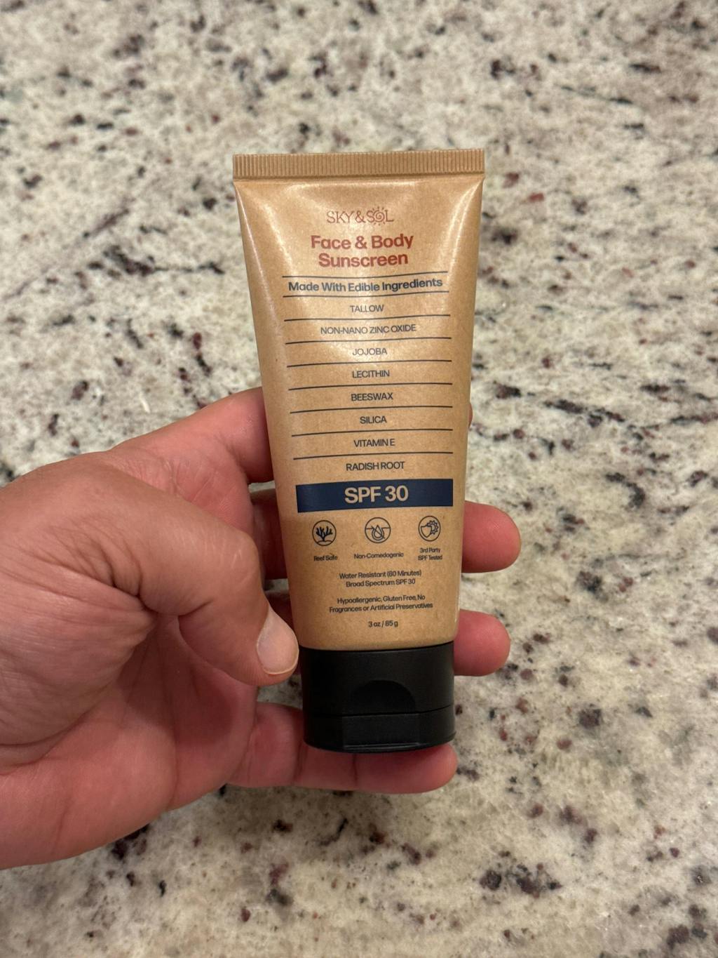 Sky and Sol Sunscreen SPF 30 | All-Natural, Edible-Grade Skincare