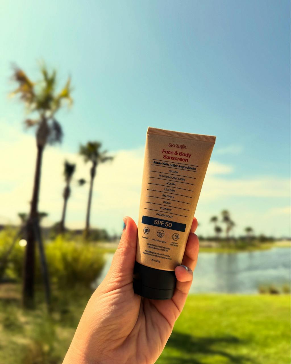 Sky and Sol Sunscreen SPF 30 | All-Natural, Edible-Grade Skincare