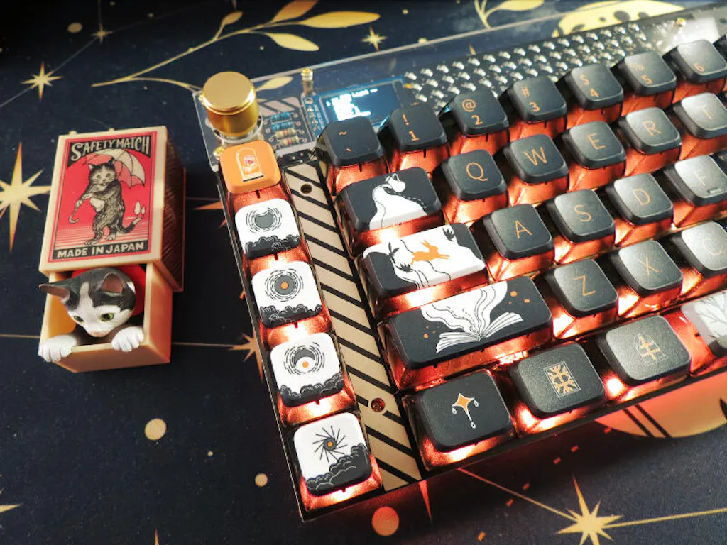 SKYLOONG GK7 PBT Black Pudding Keycap-"DarkTale"