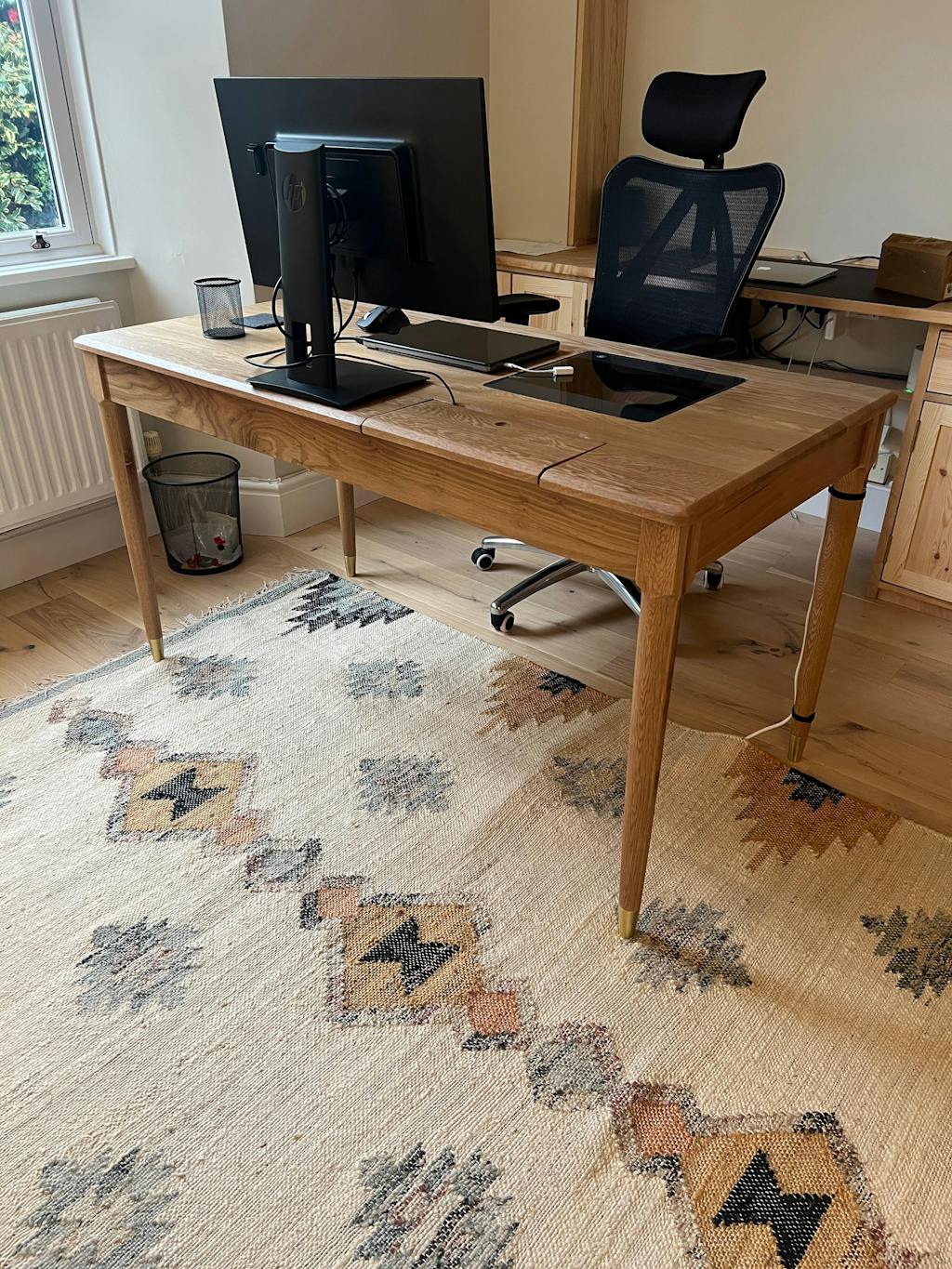 Opulent Black Walnut Wood Wardrobe with Designer Features