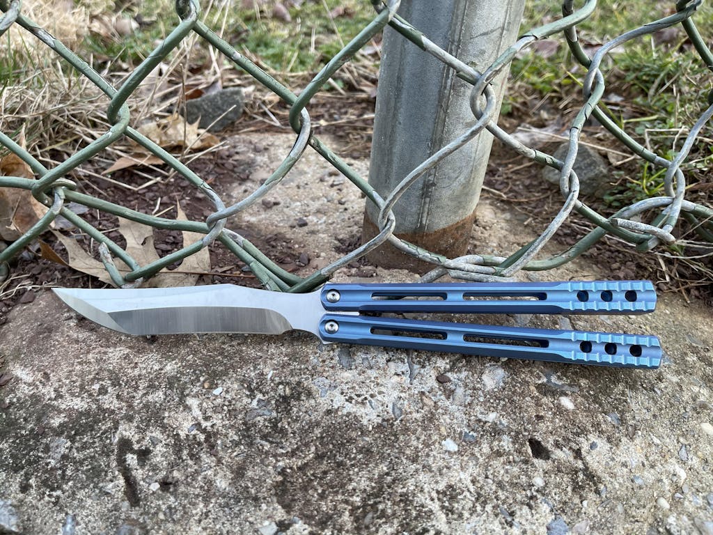 TheONE Channel Balisong TITANIUM Butterfly Knife D2 Orca - (clone ...