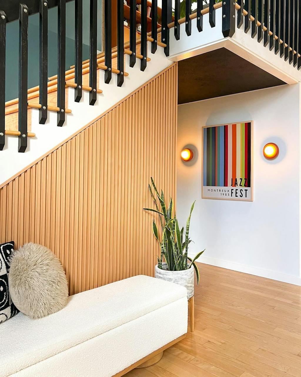 Champagne Oak Wood Slat Panels for Walls - Stout (94" Long and 106" Lo ...