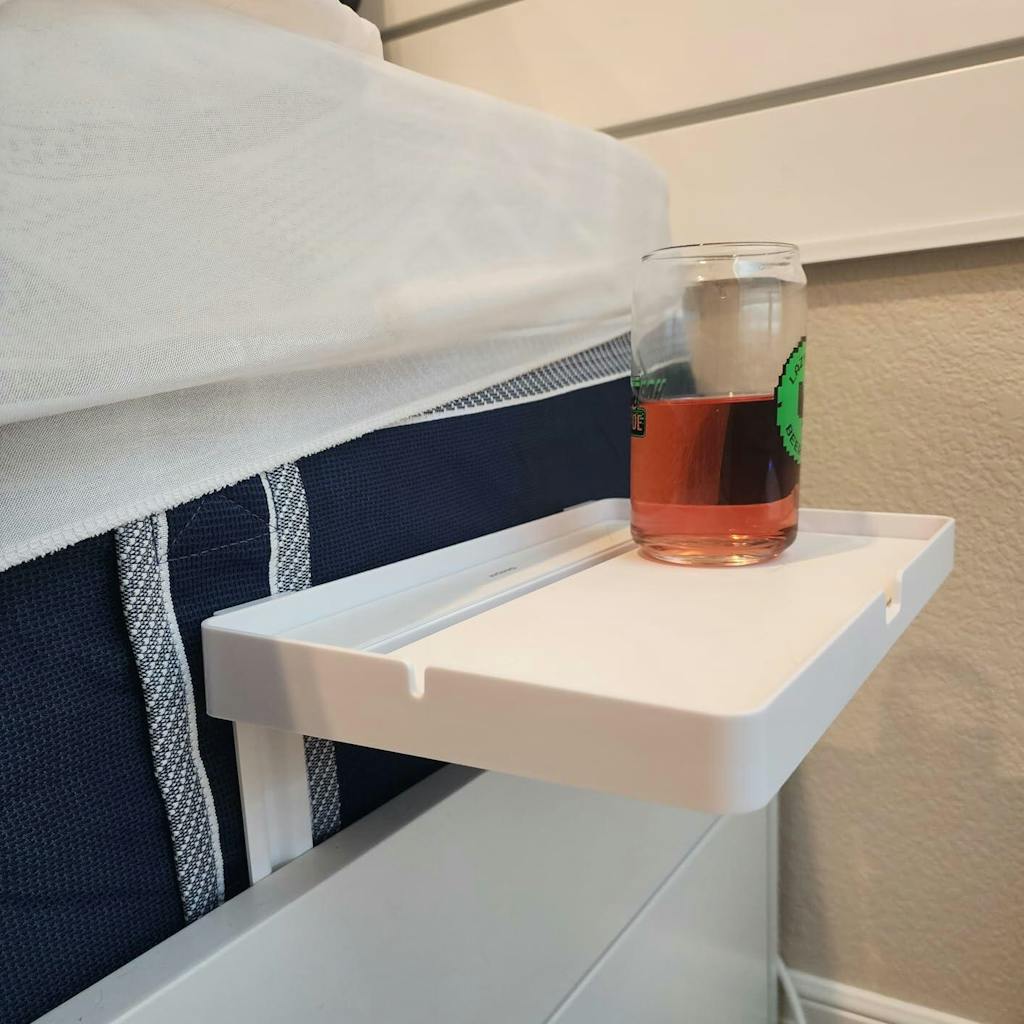 Sleeper Shelf | Bedside Phone Stand & Cable Organizer