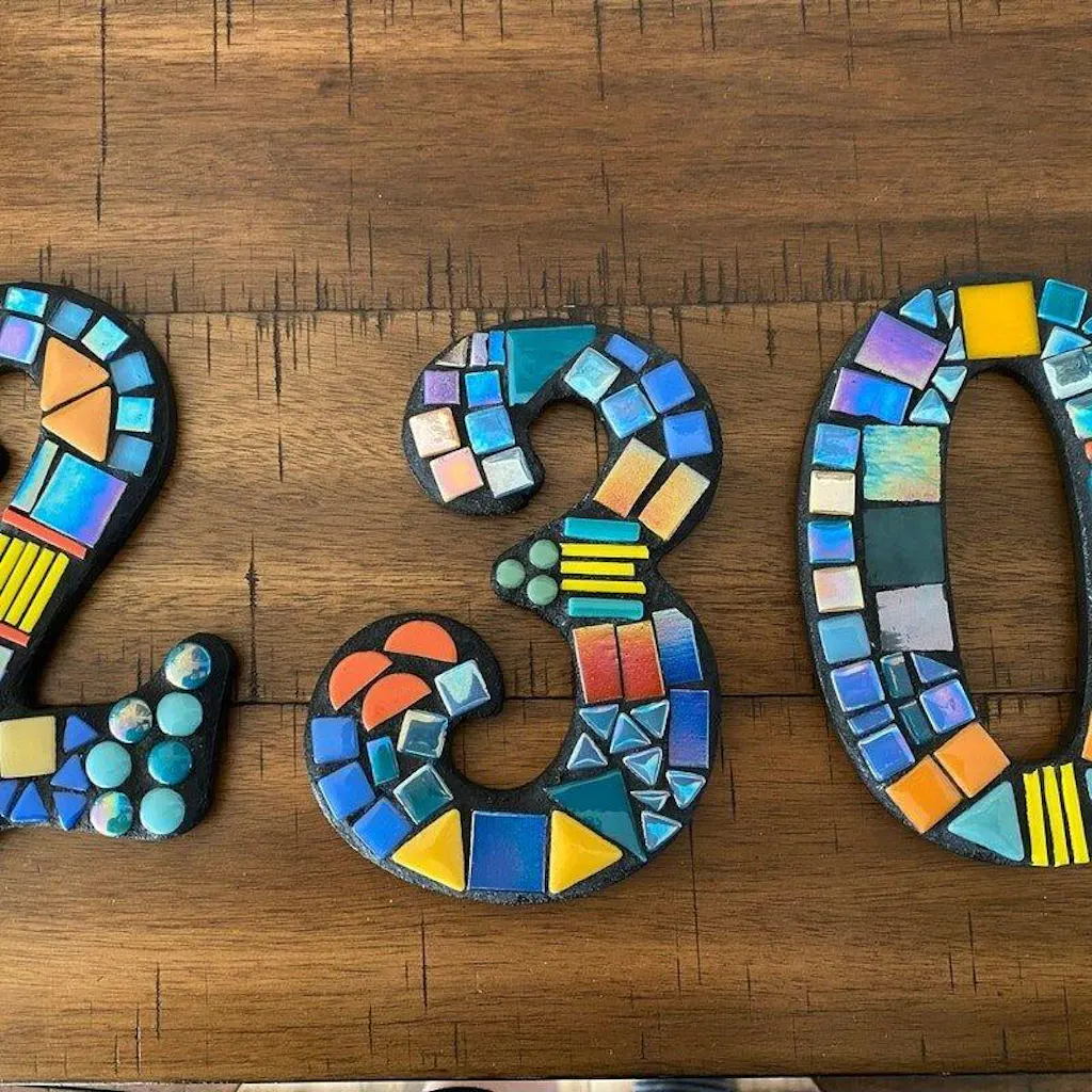 Mosaic House Number Art Kits – Slow DIY