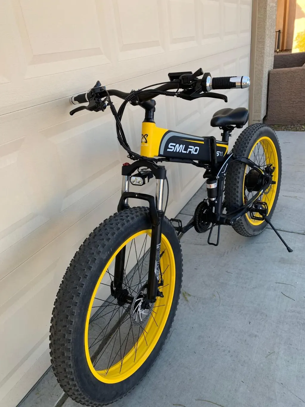 SMLRO S11 Full Suspension Folding Mountain Snow Bike | 48V 1000W ...