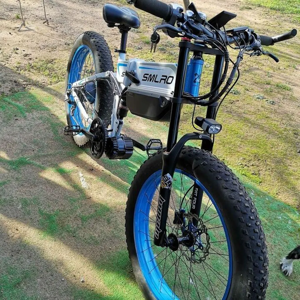 SMLRO S11 Full Suspension Folding Mountain Snow Bike | 48V 1000W ...
