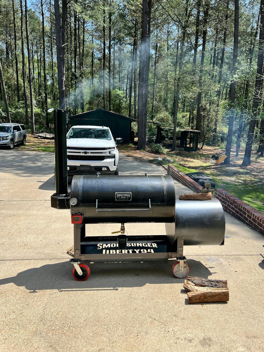 Liberty94 Offset Smoker - Texas Built for Pitmasters - SmokeSlinger