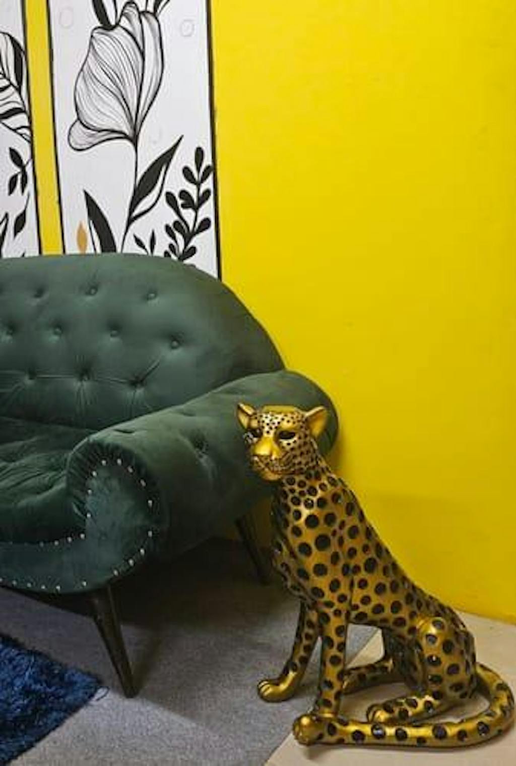 FORTUNE LEOPARD SIDE TABLE – Smokey Cocktail