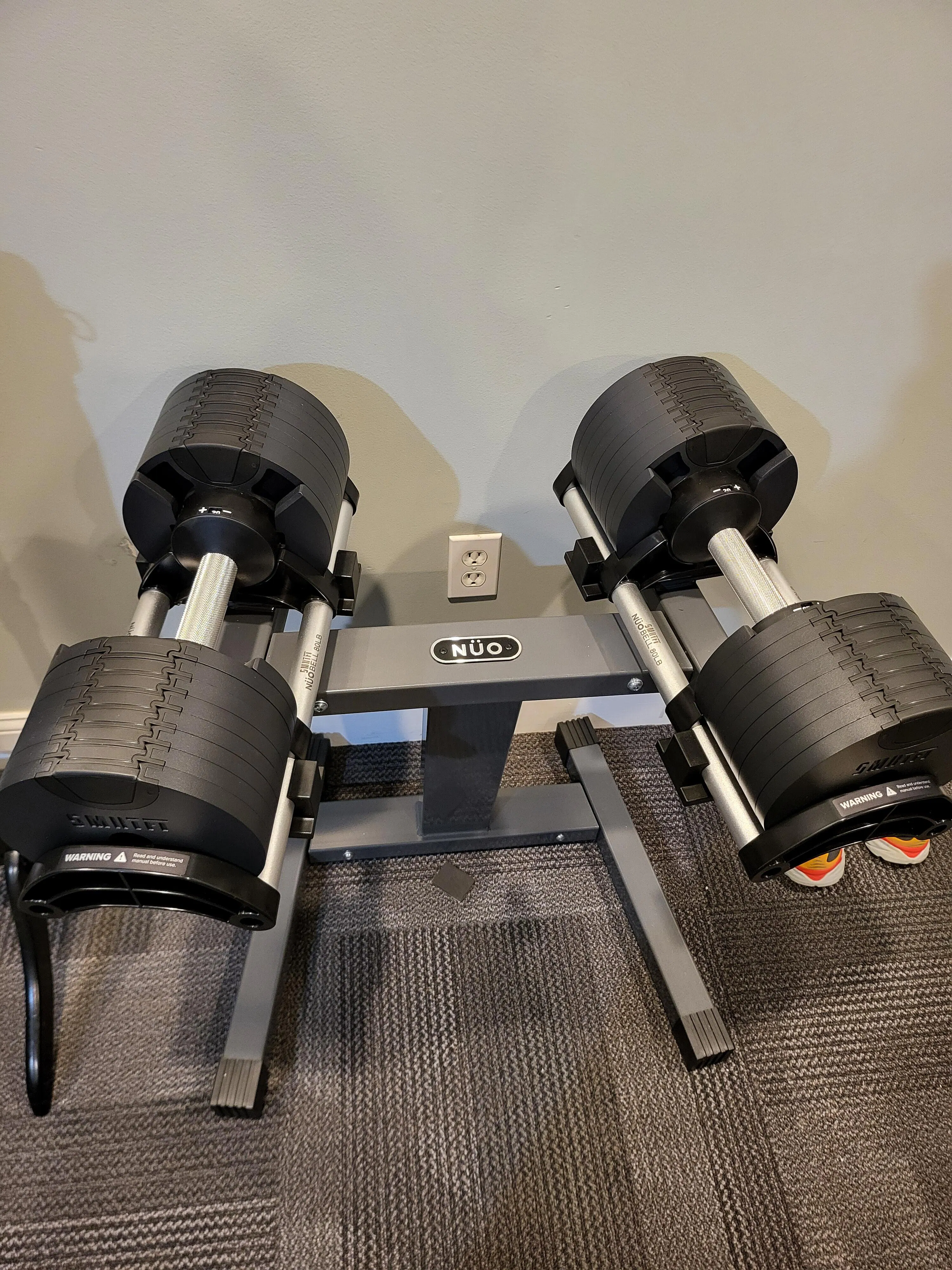 NÜOBELL 80lb Classic - Adjustable Dumbbell - SMRTFT