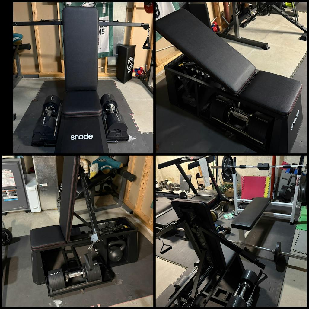 4 in 1 Adjustable Storage Bench + Cable Crossover | Workout Benches