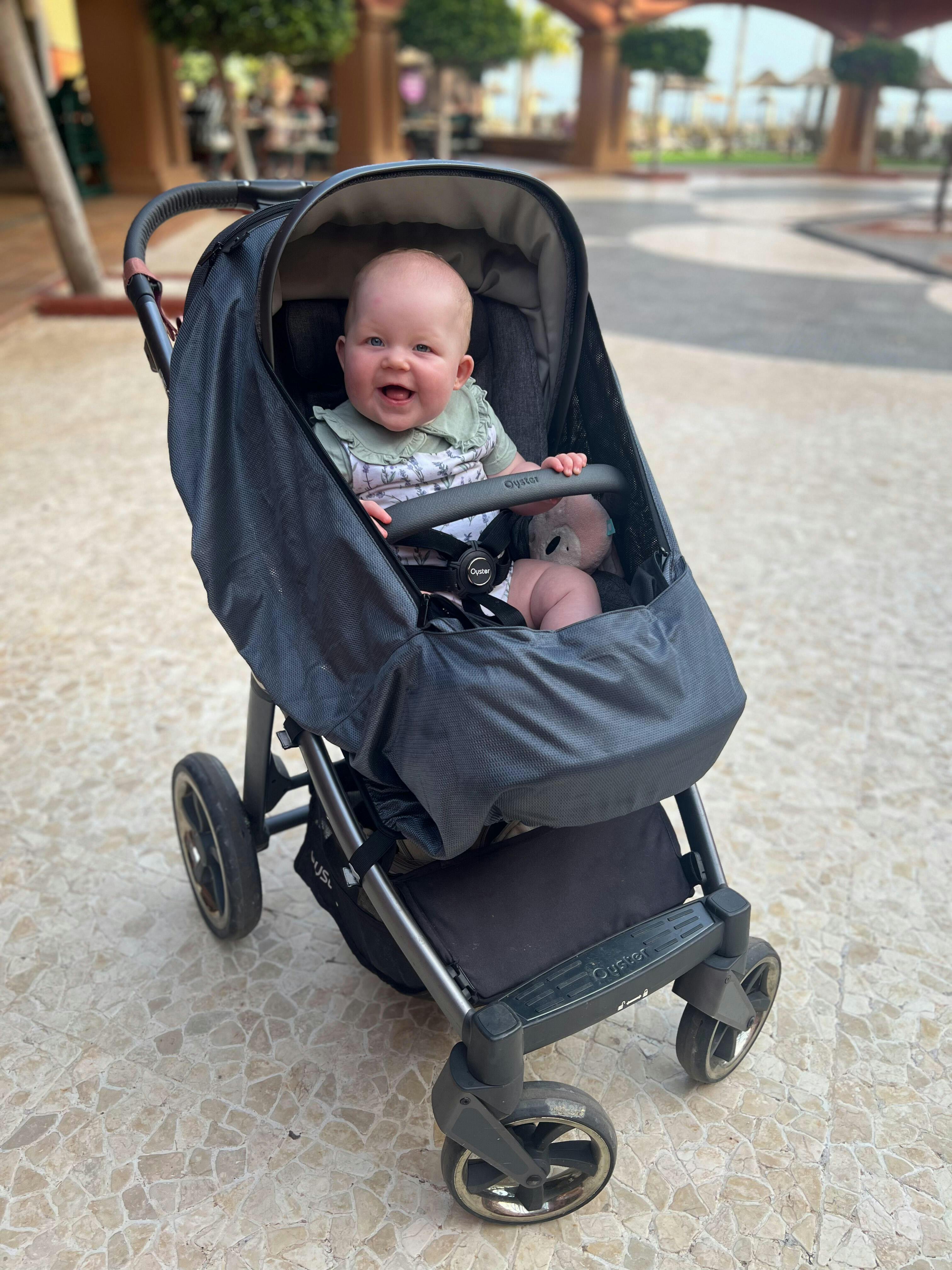 SnoozeShade Plus Deluxe (6m+) | Pushchair sun & sleep shade | SnoozeShade