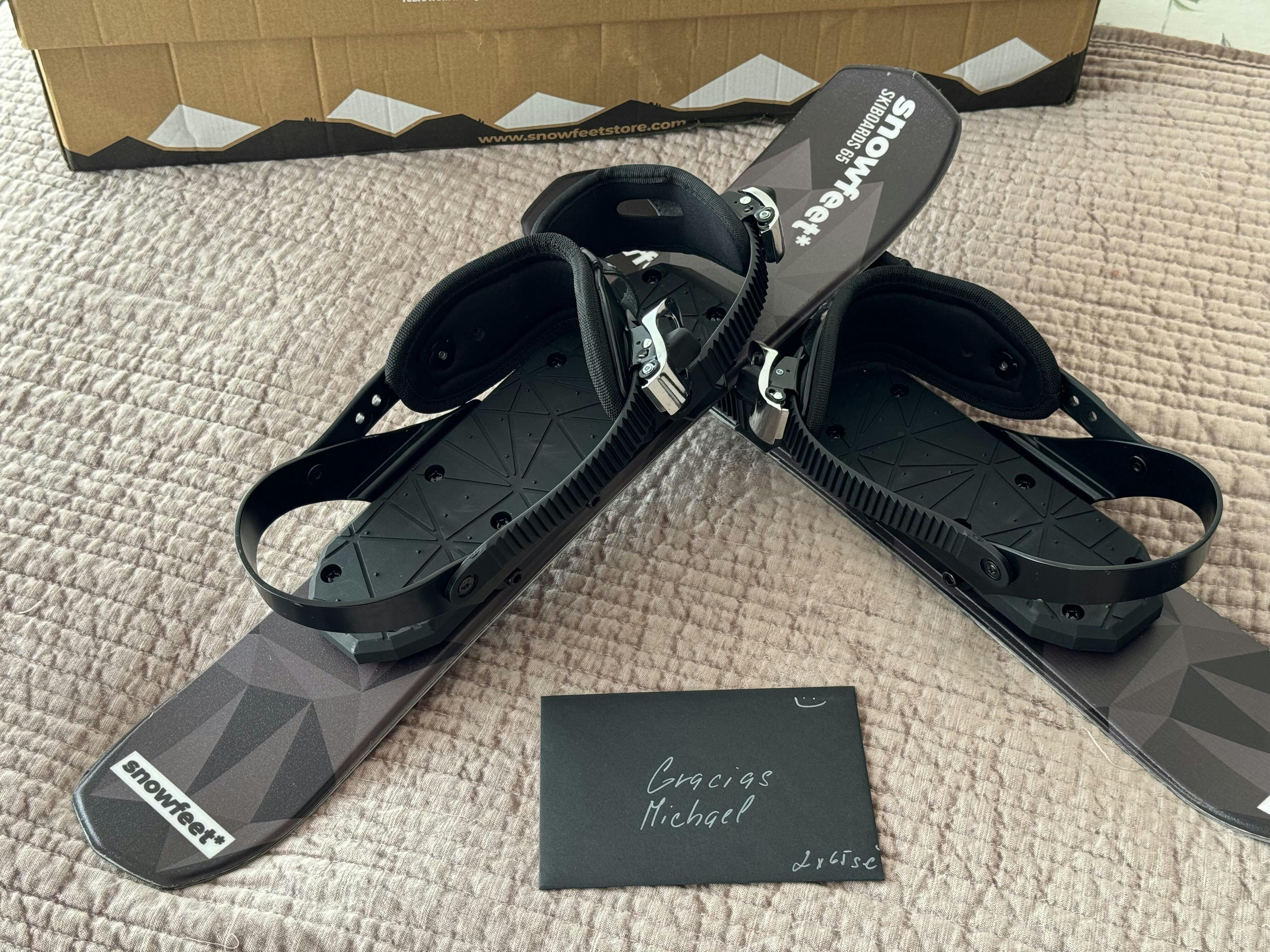 Skiboards by Snowfeet* - 65 cm |Skiblades, Snowblades, Short Mini Skis