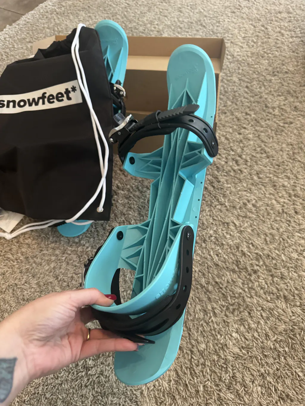 Snowfeet* Skiskates 44 CM | Skates for Ski Slopes | Skiblades Mini Skis