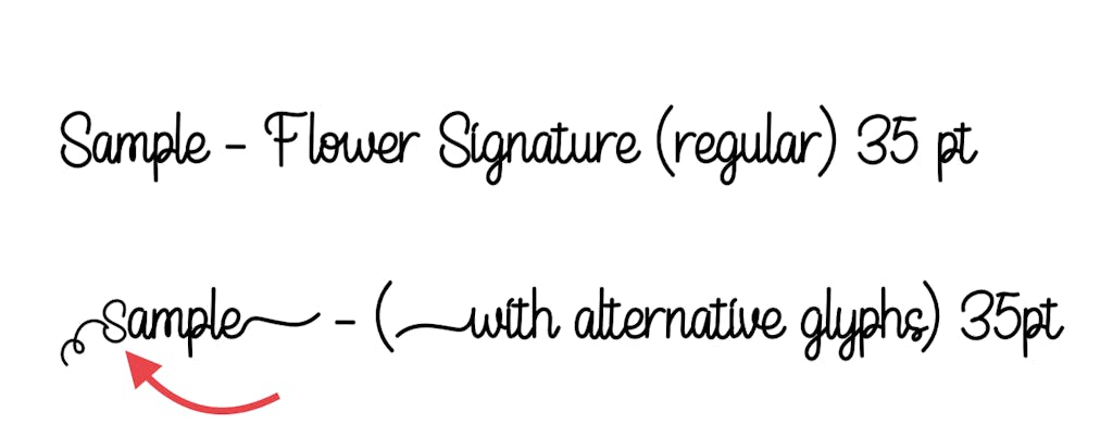 Flower Signature - So Fontsy
