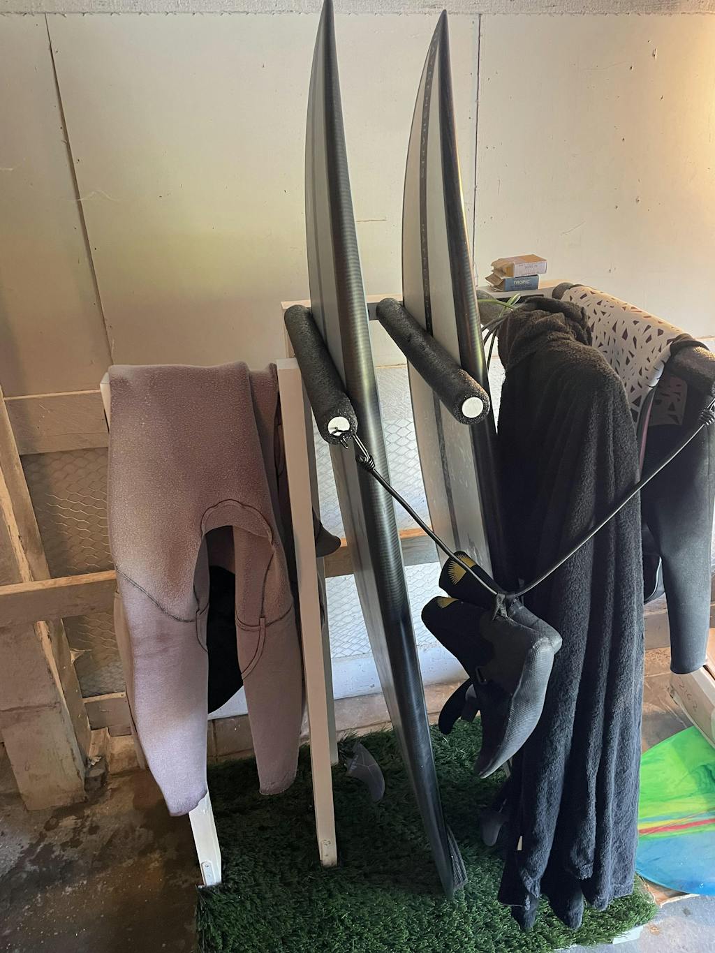 3 Board - Vertical Freestanding Surfboard and Wetsuit Rack – Socal Surf ...