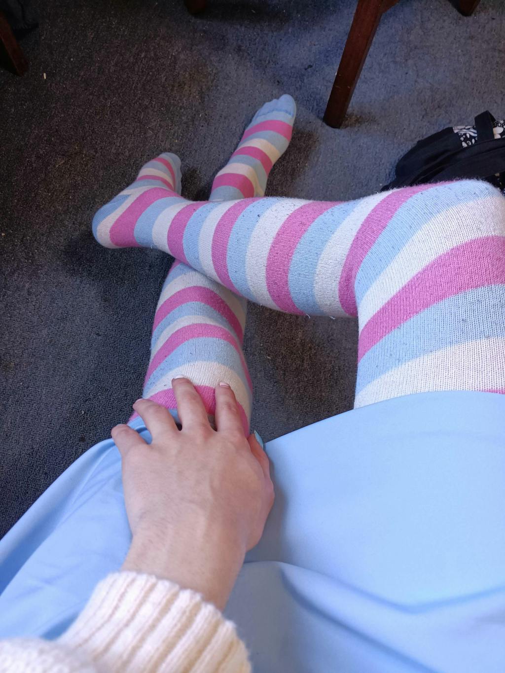 Cotton Candy Stripes Extraordinary Thigh High – Sock Dreams