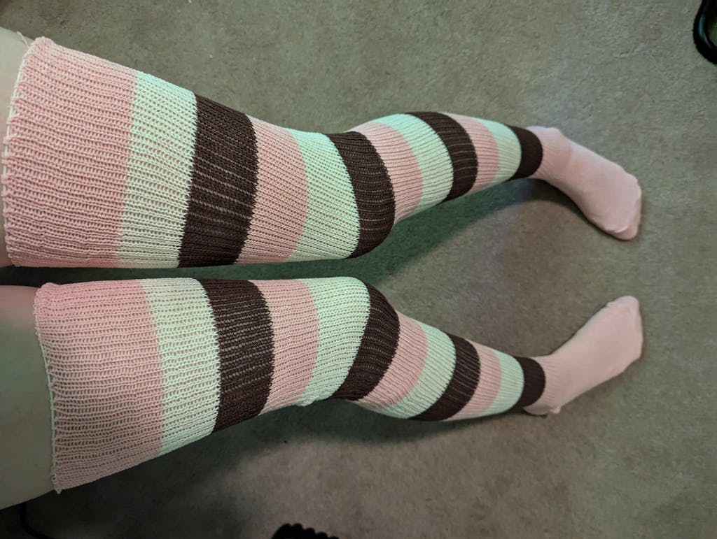 Neapolitan Stripes Thigh High – Sock Dreams