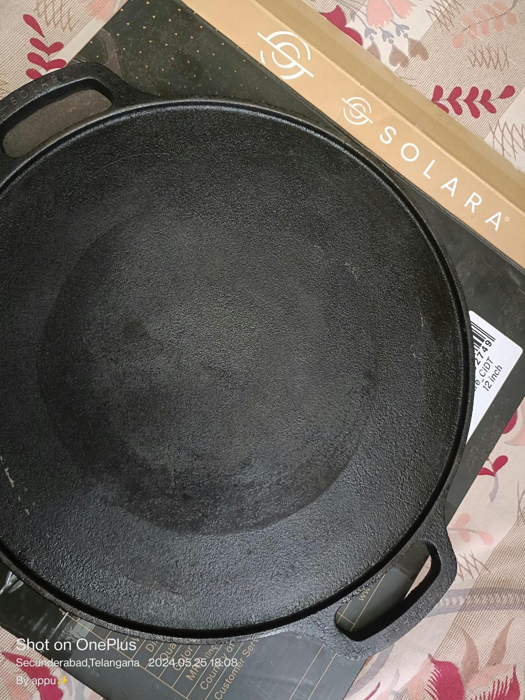 CrownStone Premium Cast Iron Tawa