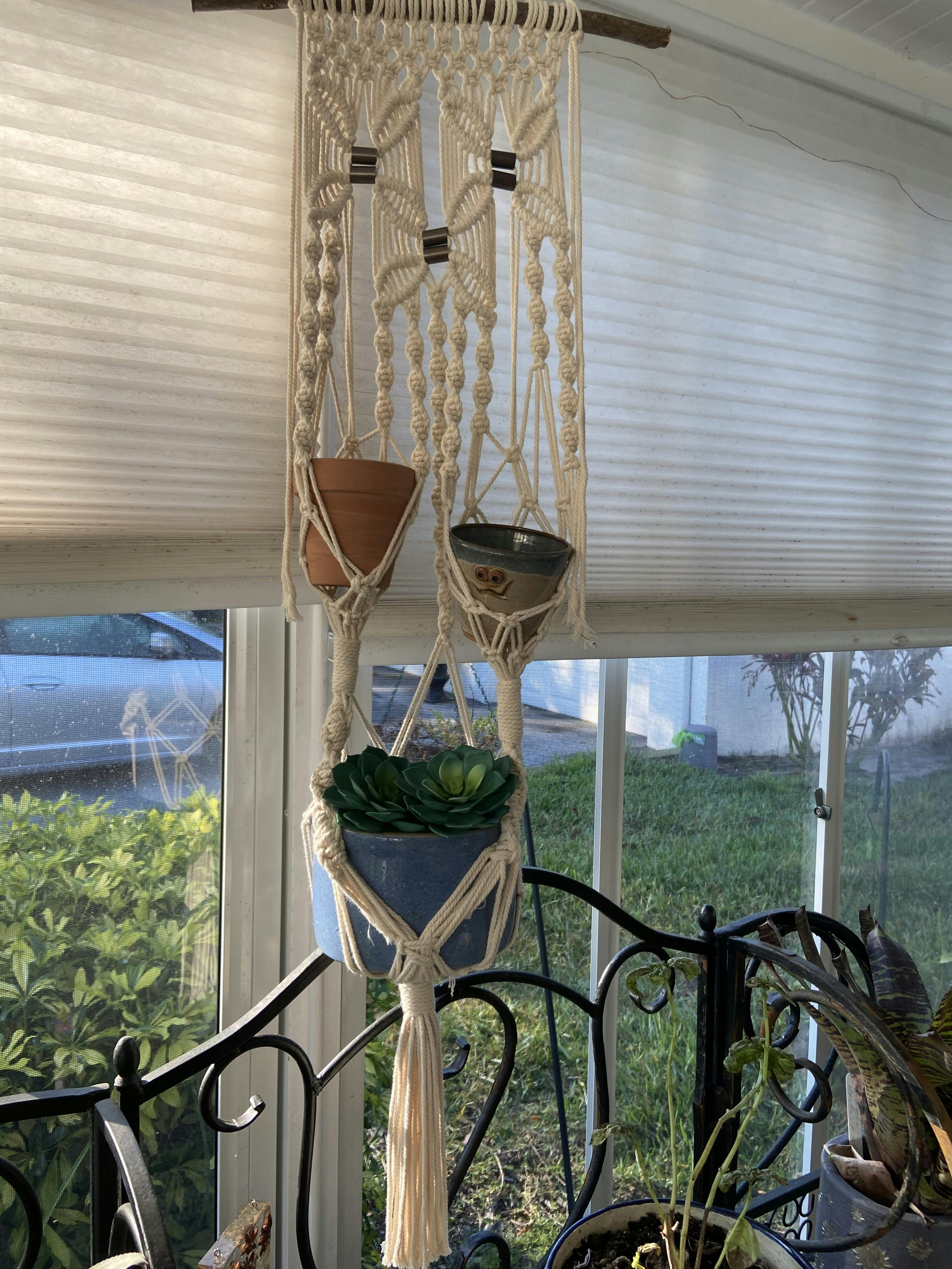 Solid Oak: Macramé Wall Hanging Kit - Flowers