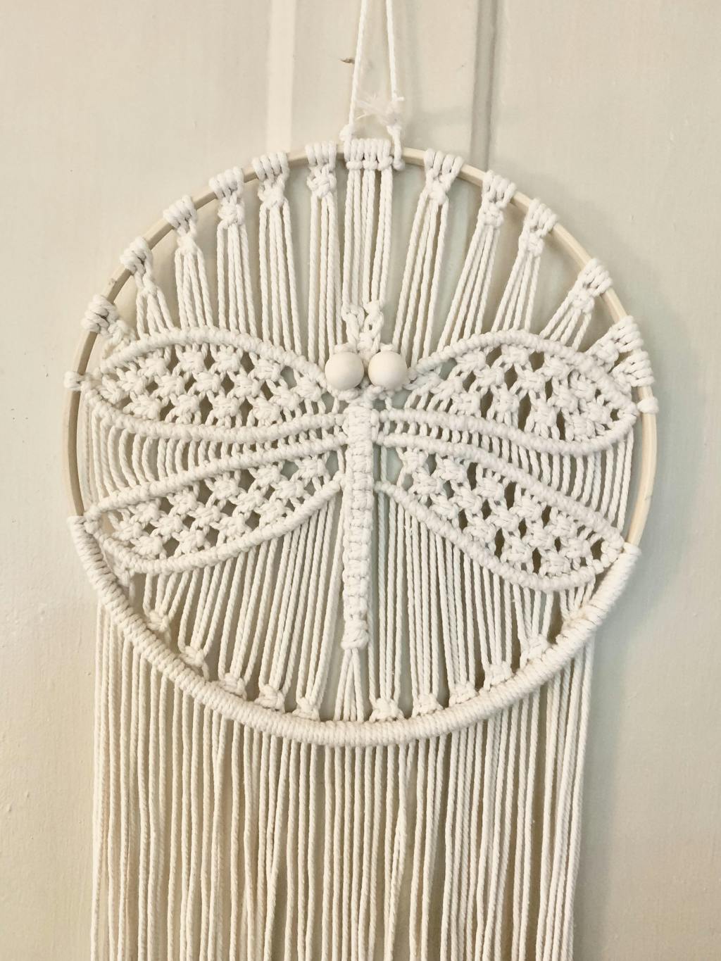 Solid Oak: Macramé Wall Hanging Kit - Dragonfly
