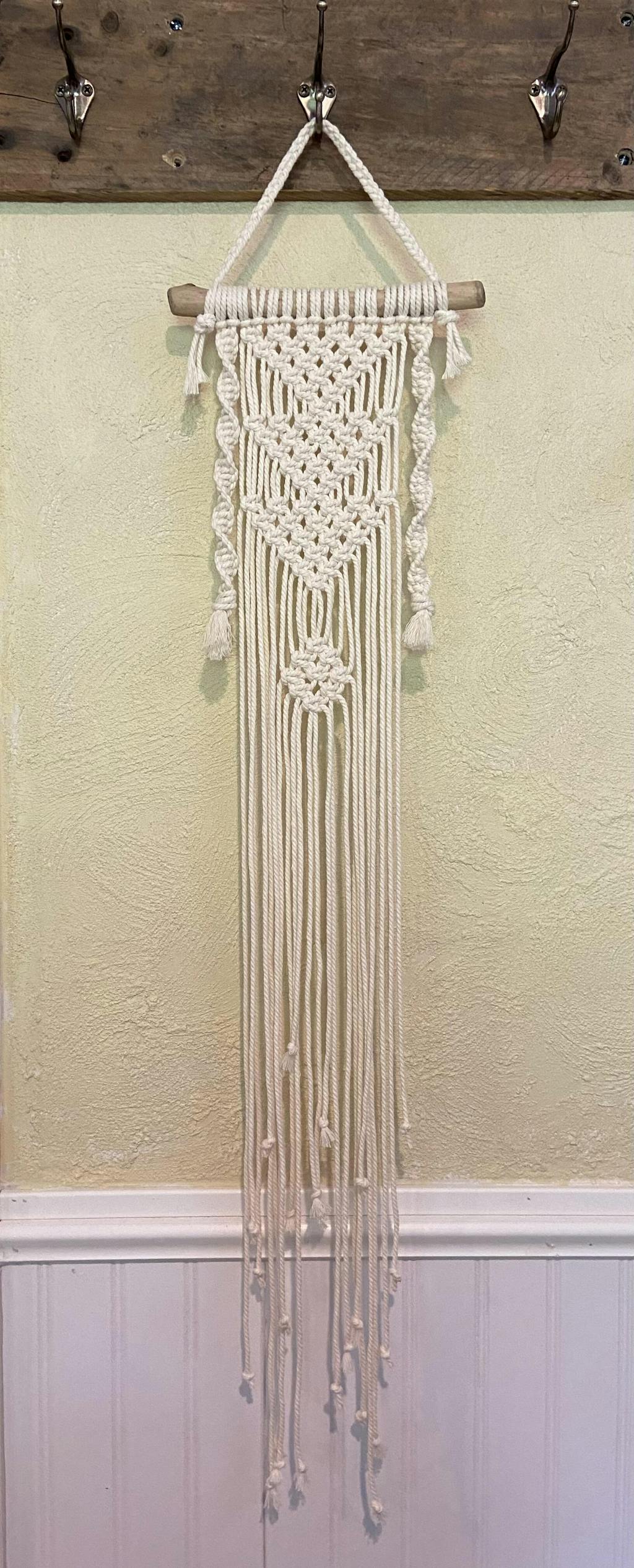 Solid Oak: Macramé Wall Hanging Kit - Three Triangles