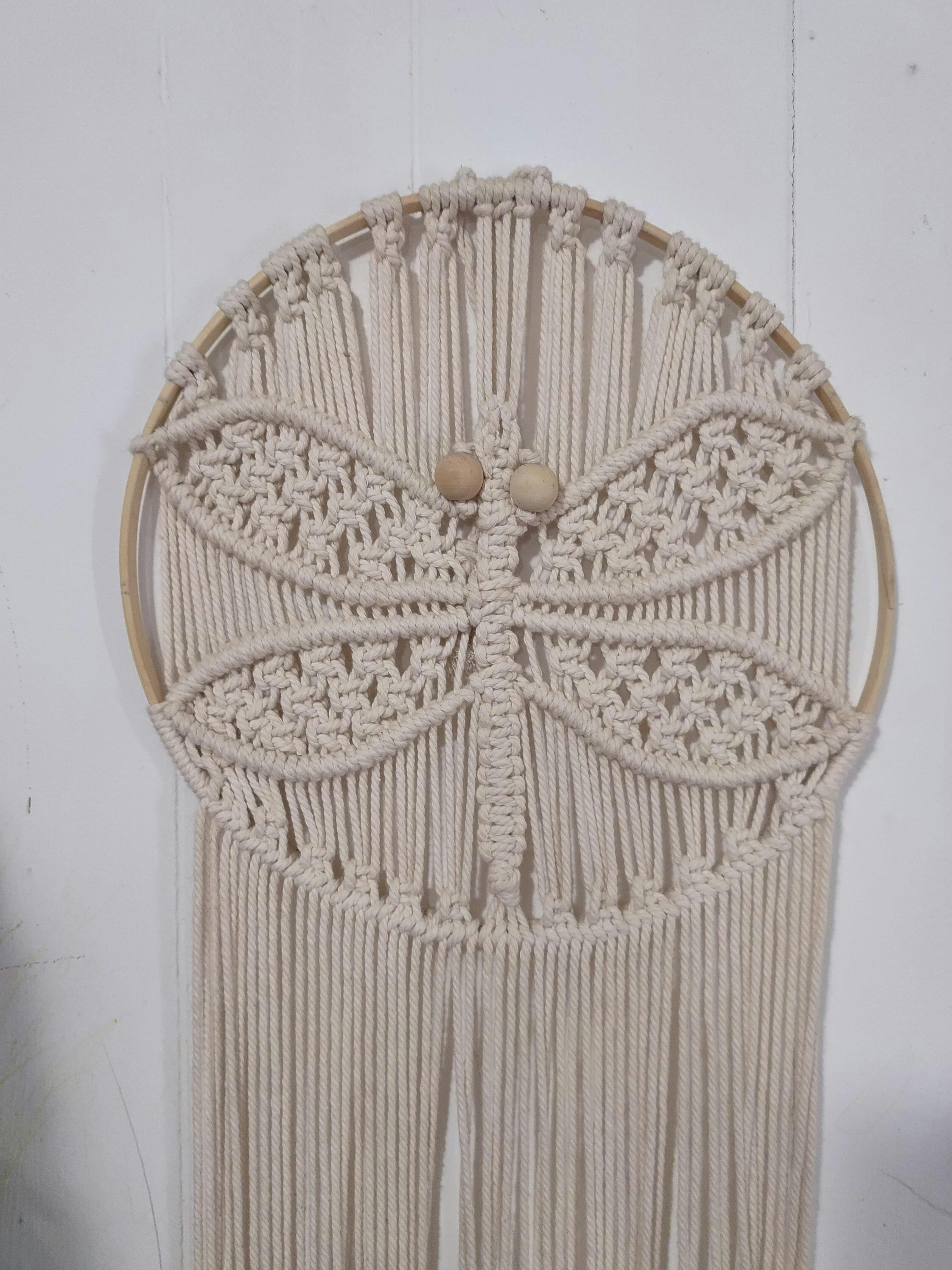 Solid Oak: Macramé Wall Hanging Kit - Dragonfly
