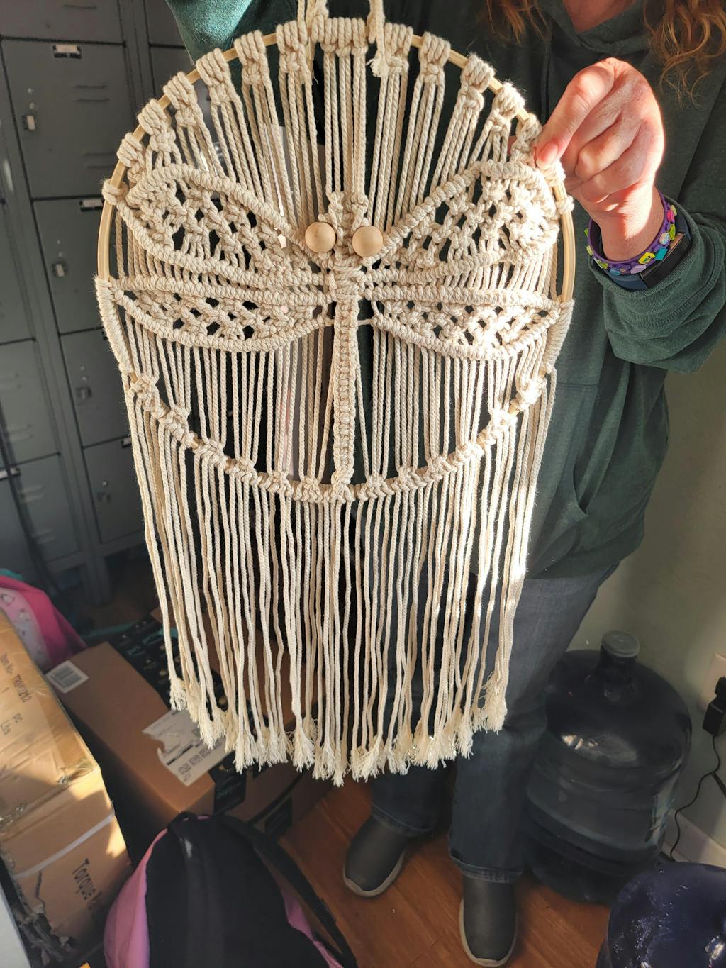 Solid Oak: Macramé Wall Hanging Kit - Dragonfly