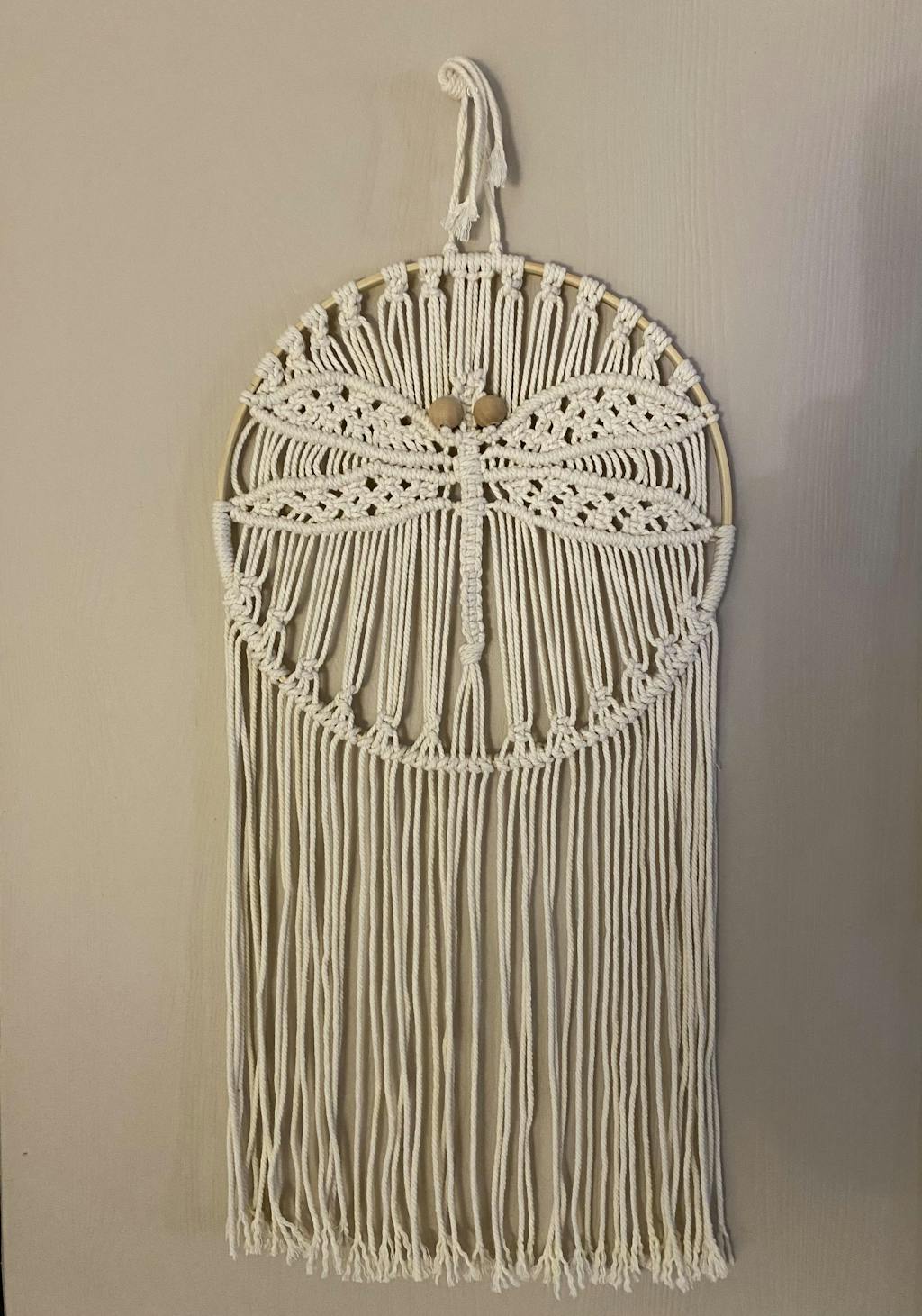 Solid Oak: Macram√© Wall Hanging Kit - Dragonfly