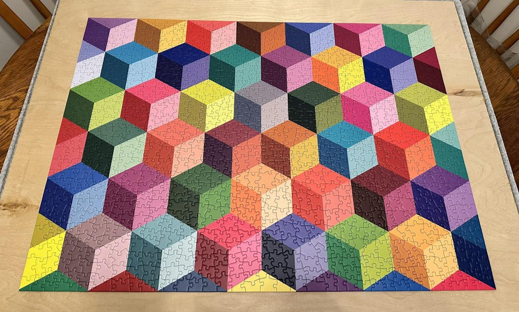 Color Therapy Puzzle: Cubes by Soon Cho - SOONNESS