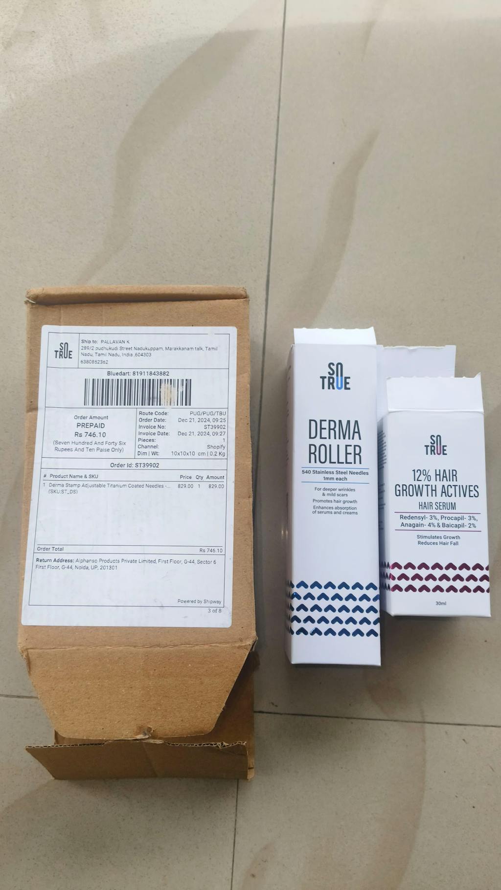 Derma Stamp with Sanitizer | Adjustable Titanium-Coated Needles