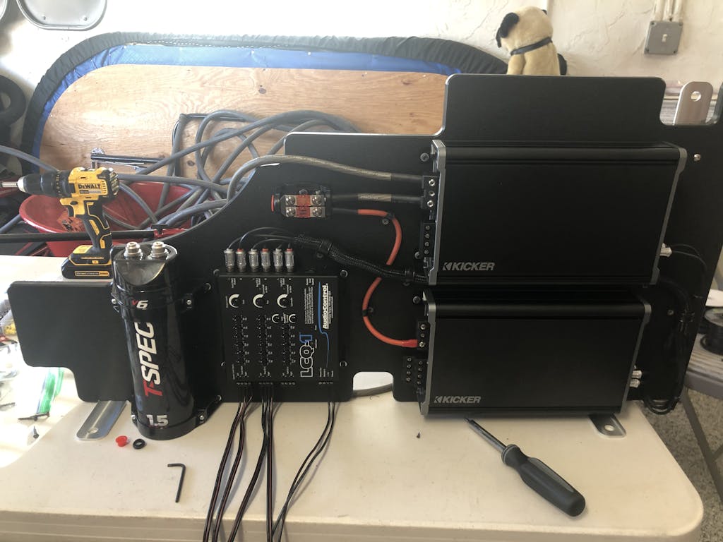 2015-2021 Ford F-Series Truck Custom Made Amplifier Rack/Plate/Board ...