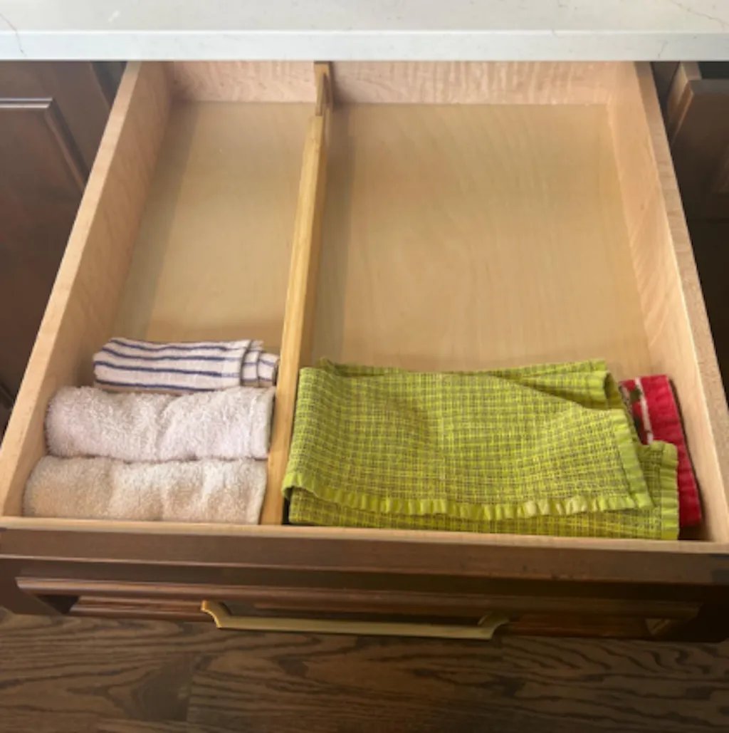 SpaceAid Bamboo Drawer Organizer for Tool Box Drawer Dividers with 6 D