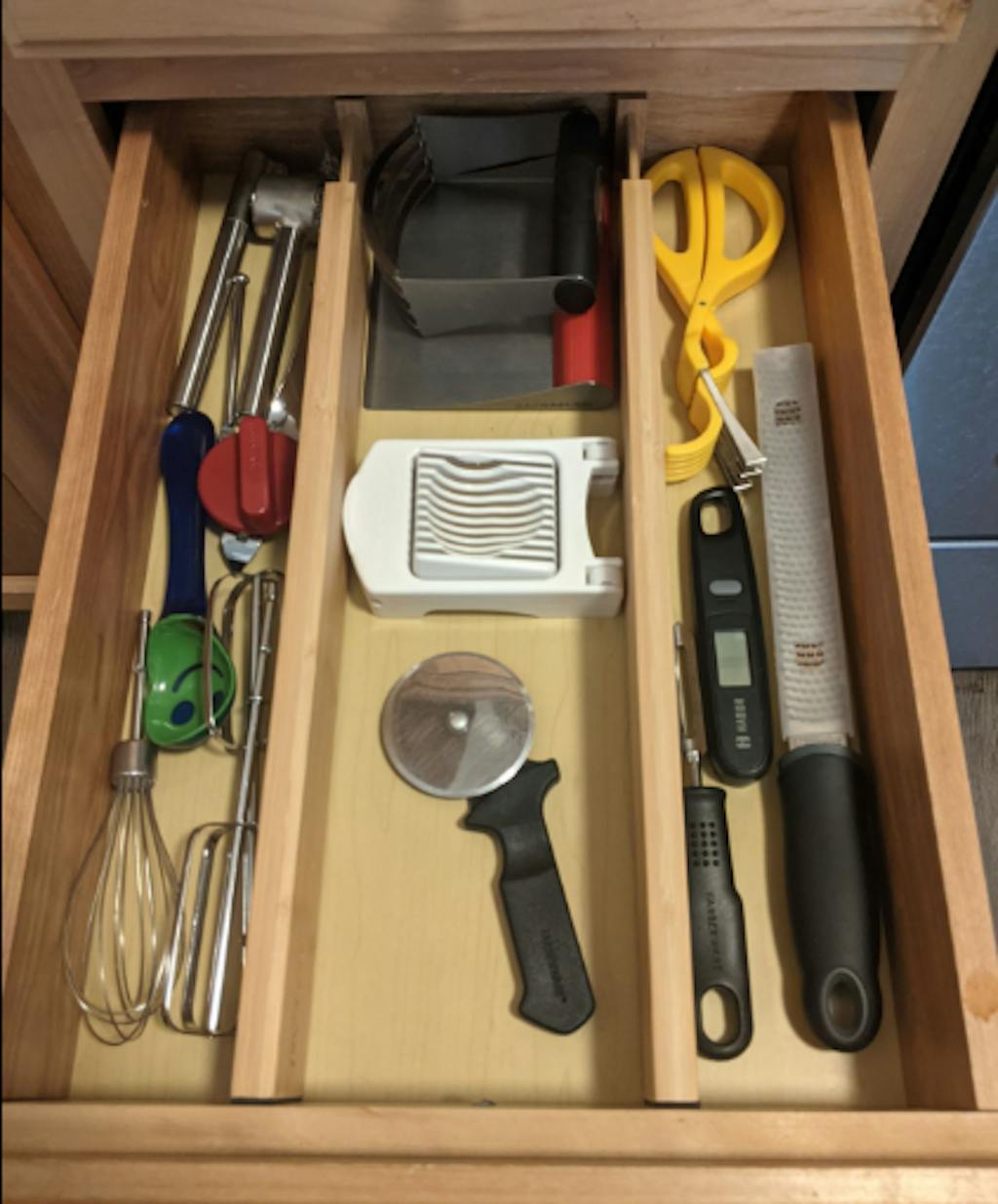 SpaceAid 4“ High Bamboo Deep Drawer Dividers for Kitchen, Clothes and