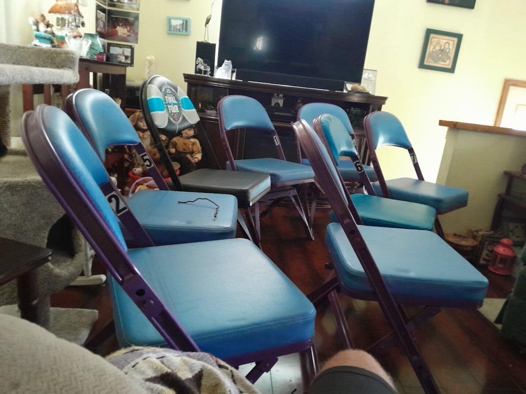 NBA Logoman X-Frame Courtside Folding Chair – Specseatshop