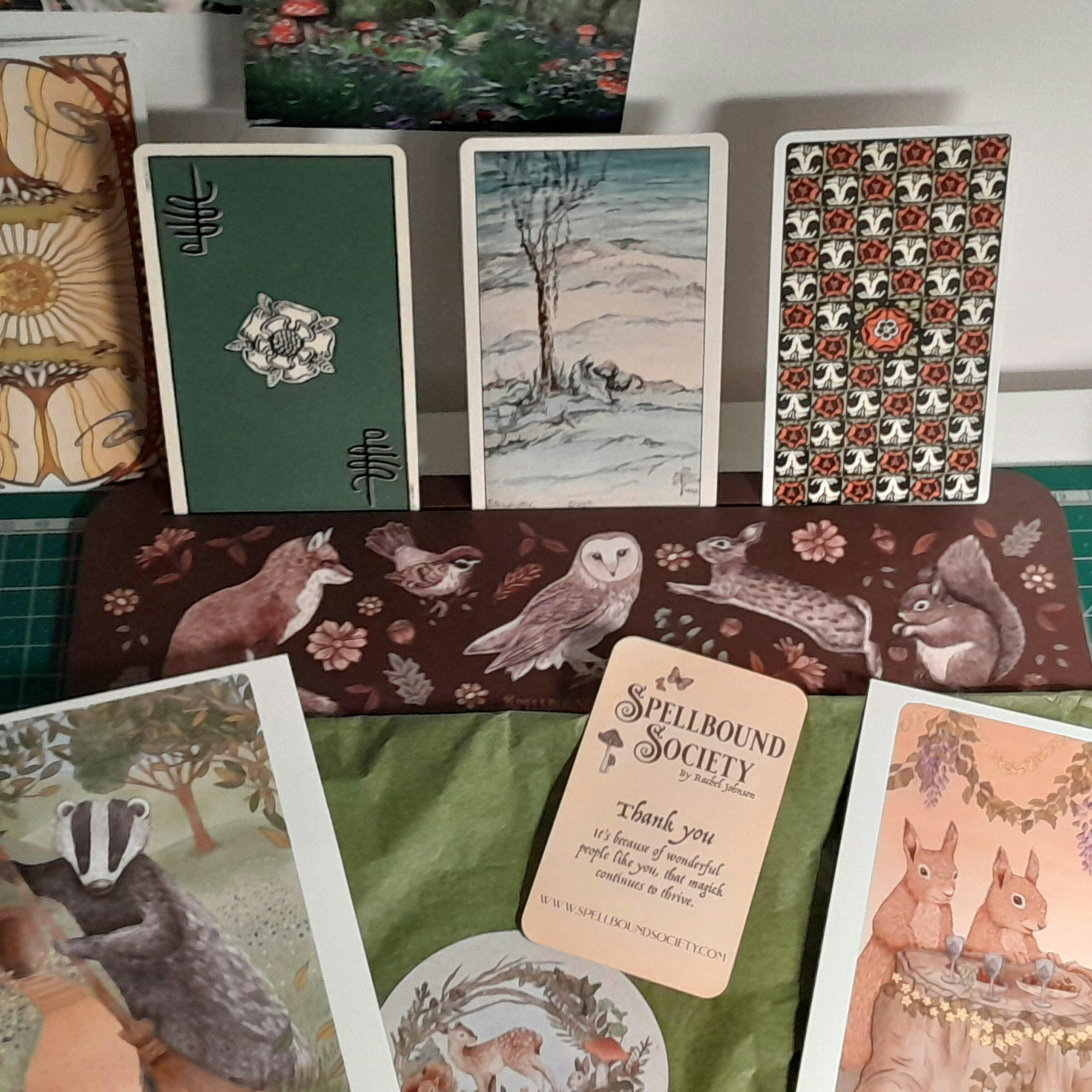 Woodland Animals Tarot Card Holder Oracle Card Holder – Spellbound Society