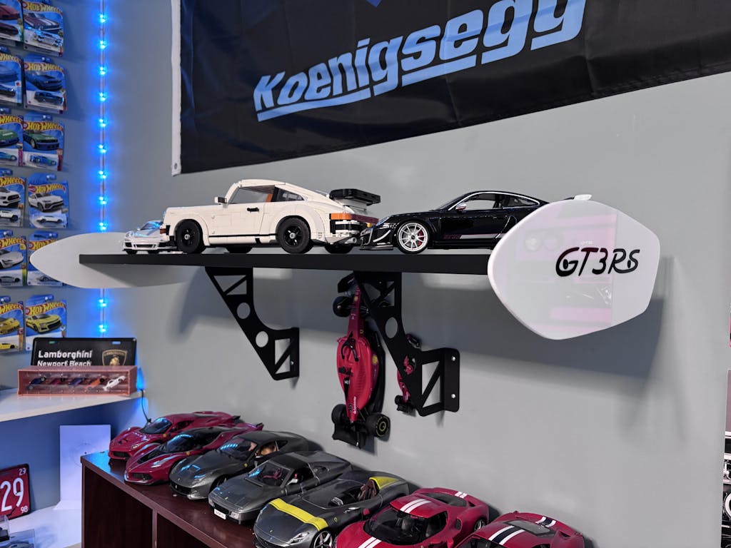 991 GT3 RS Style SPOILER SHELF - BLACK