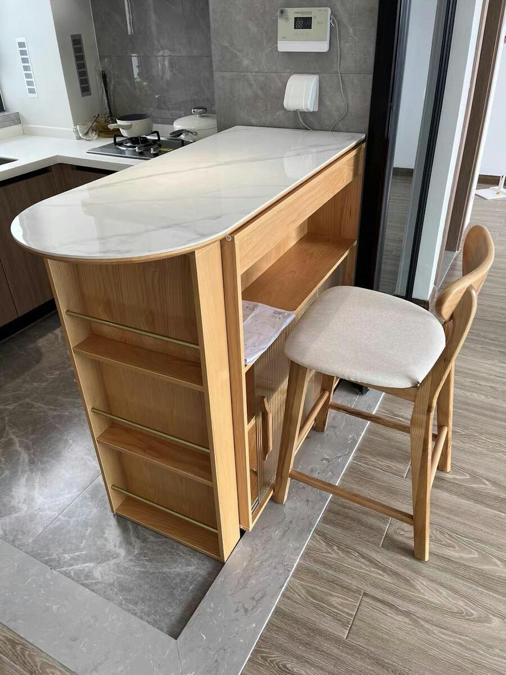 360 Degree Rotating Bar Table with Double Side Storage Cabinet – SPS ...