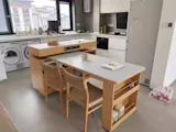 Sintered Stone Kitchen Island with 180 Degree Rotating Table – SPS ...