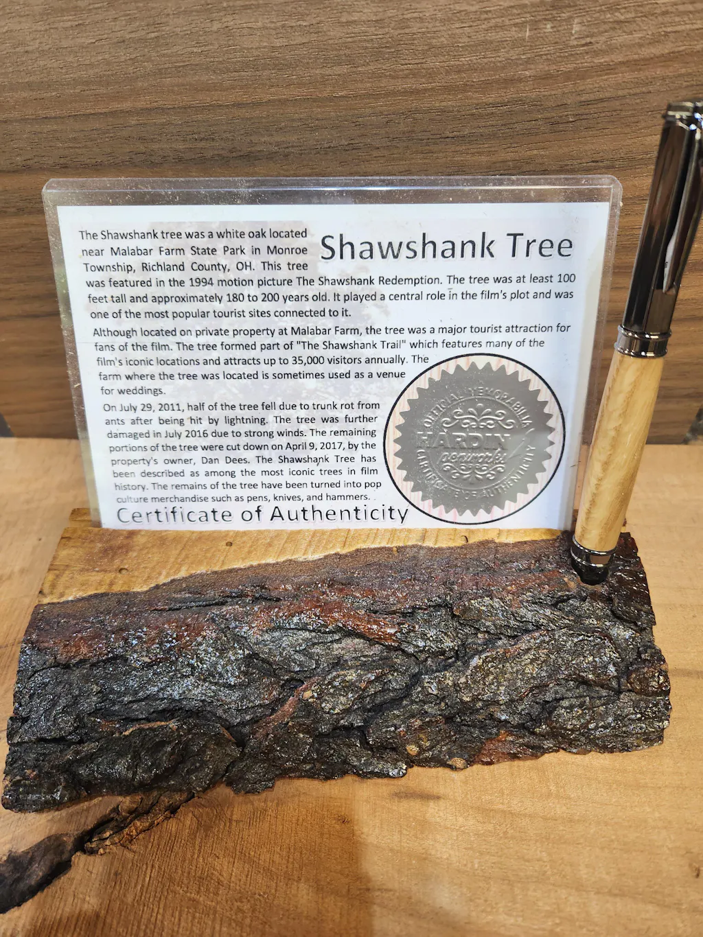 Shawshank Oak Tree – Stadium Pen Blanks
