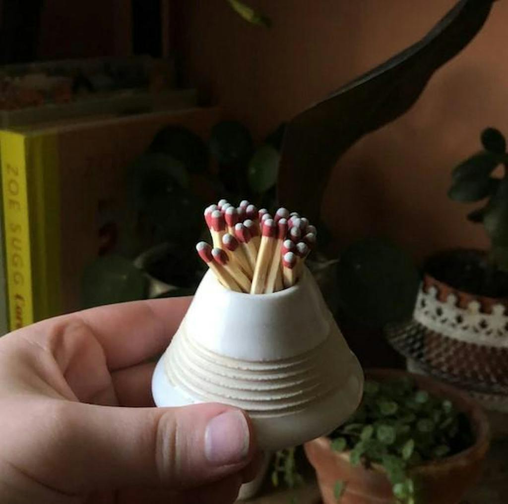 Ceramic Match Striker in White Handmade in Toronto, Ontario, Canada ...
