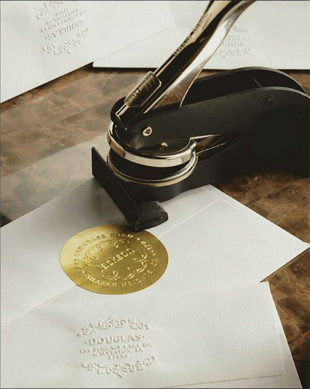 Custom Design Desktop Embosser | Large Heavy Duty Seal Press by Stamprints