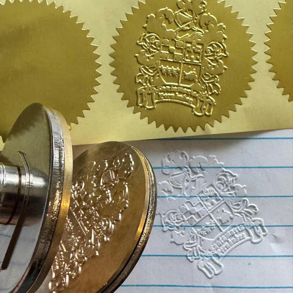 Custom Design Desktop Embosser | Large Heavy Duty Seal Press by Stamprints