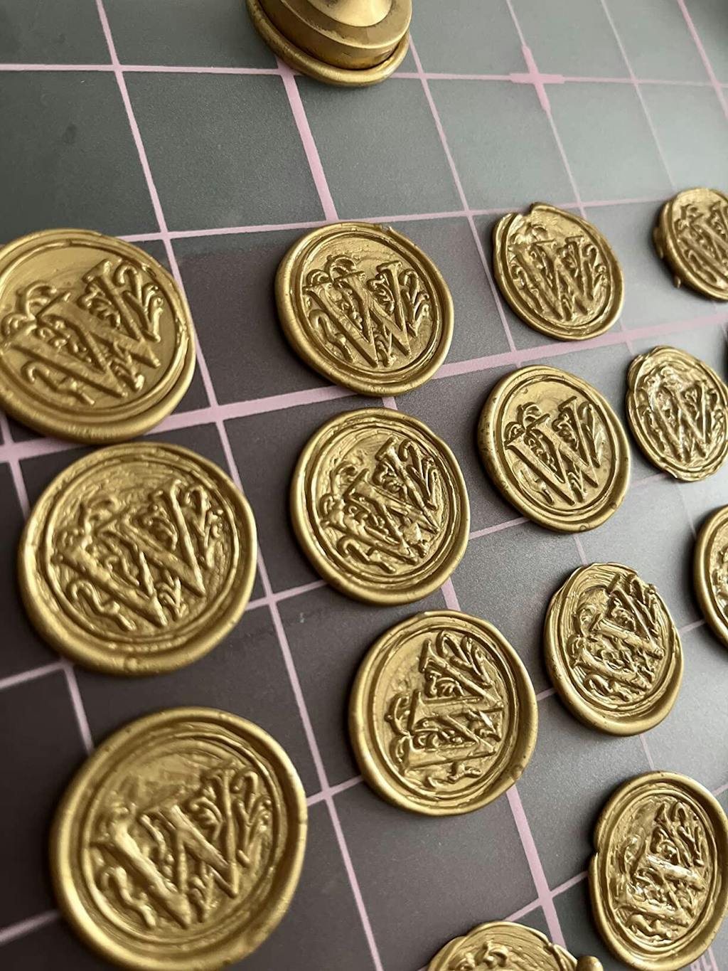 Custom Floral Initial Wax Seal Stamp | Stamprints Letter Seals