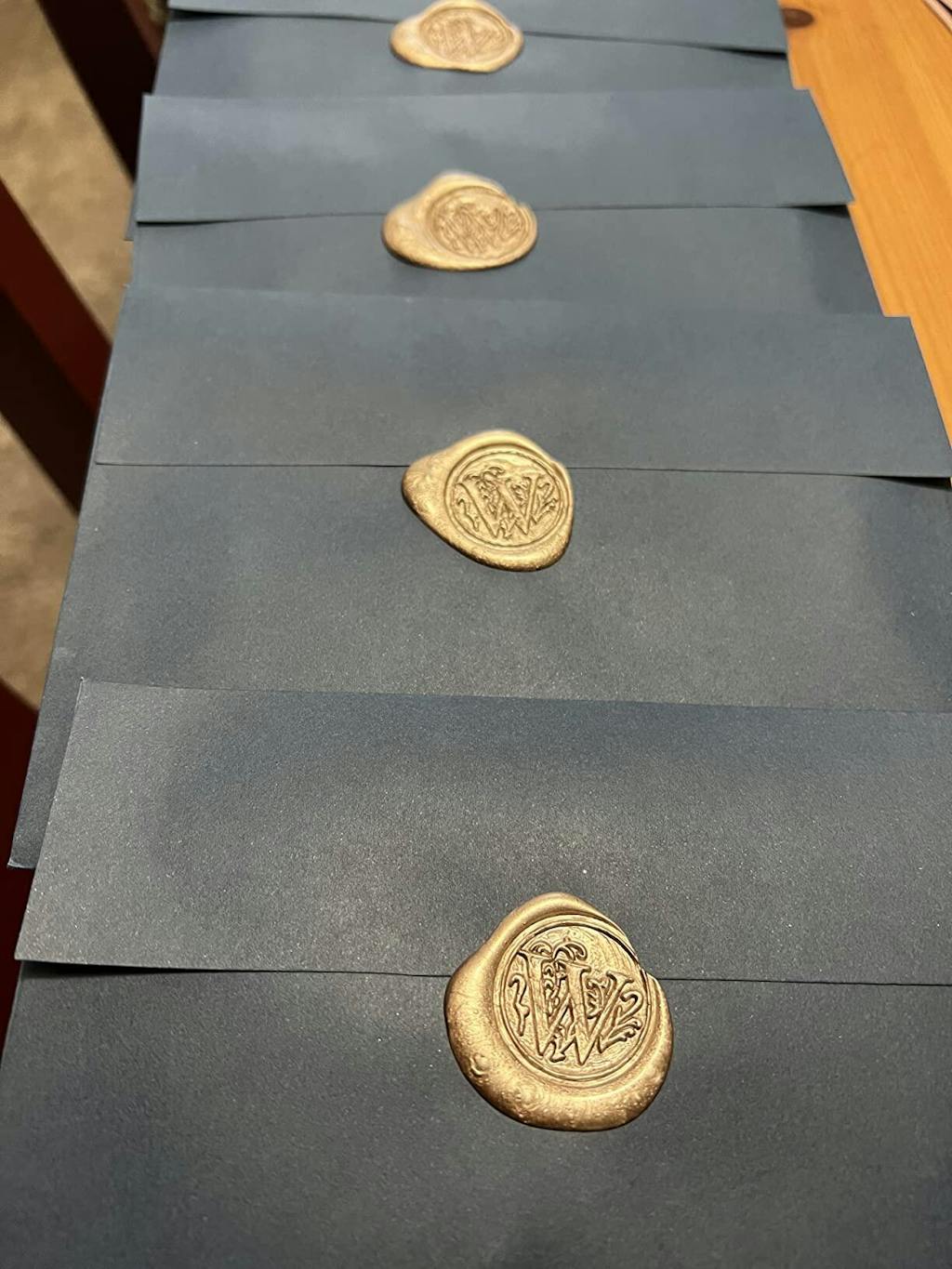 Custom Floral Initial Wax Seal Stamp | Stamprints Letter Seals
