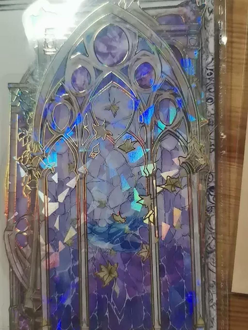 Vintage Glass Window Clear Transparent Stickers by Stamprints