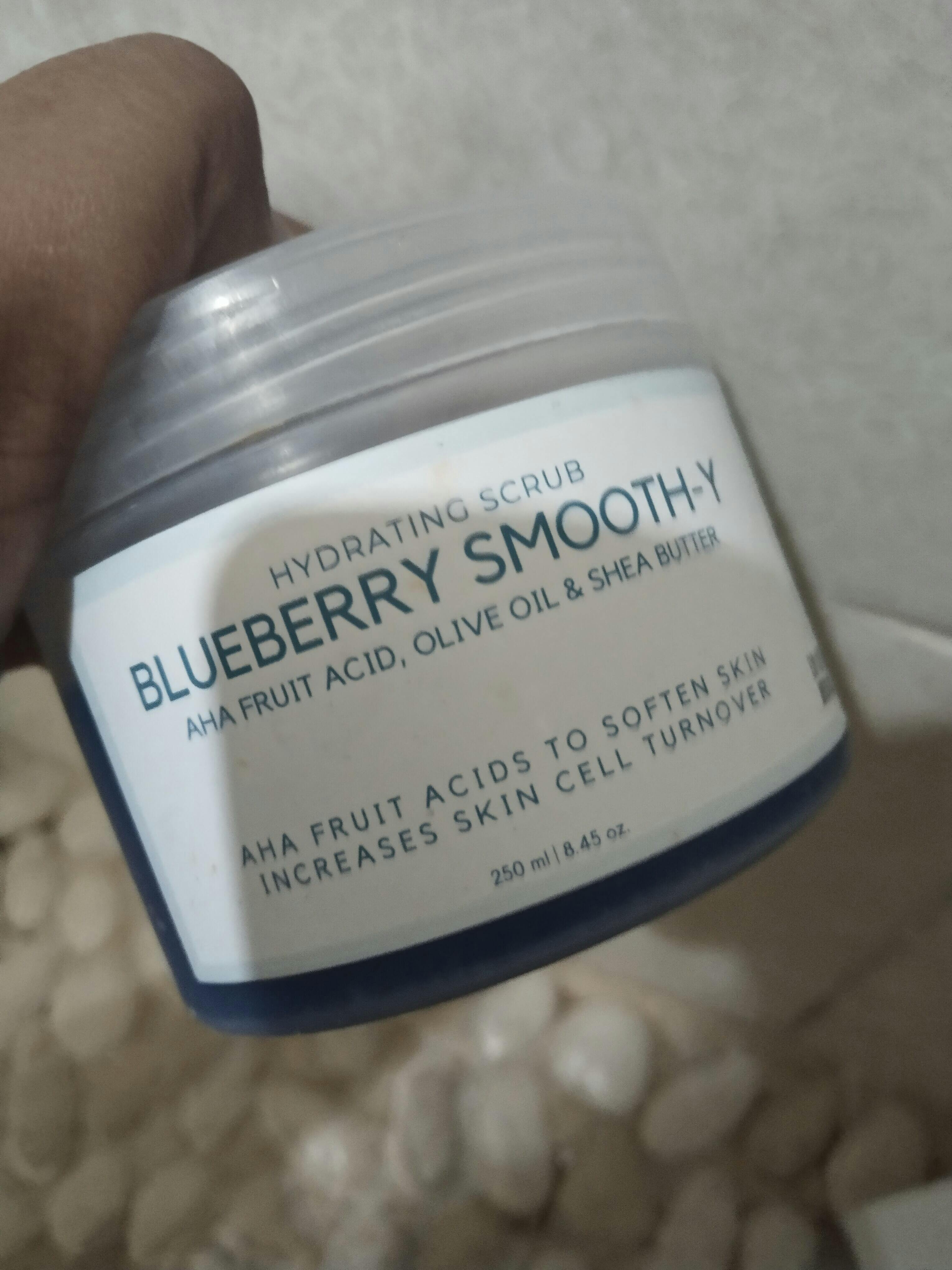 Blueberry Smooth-y Scrub with AHA Fruit Acids – Standard Skin & Beauty