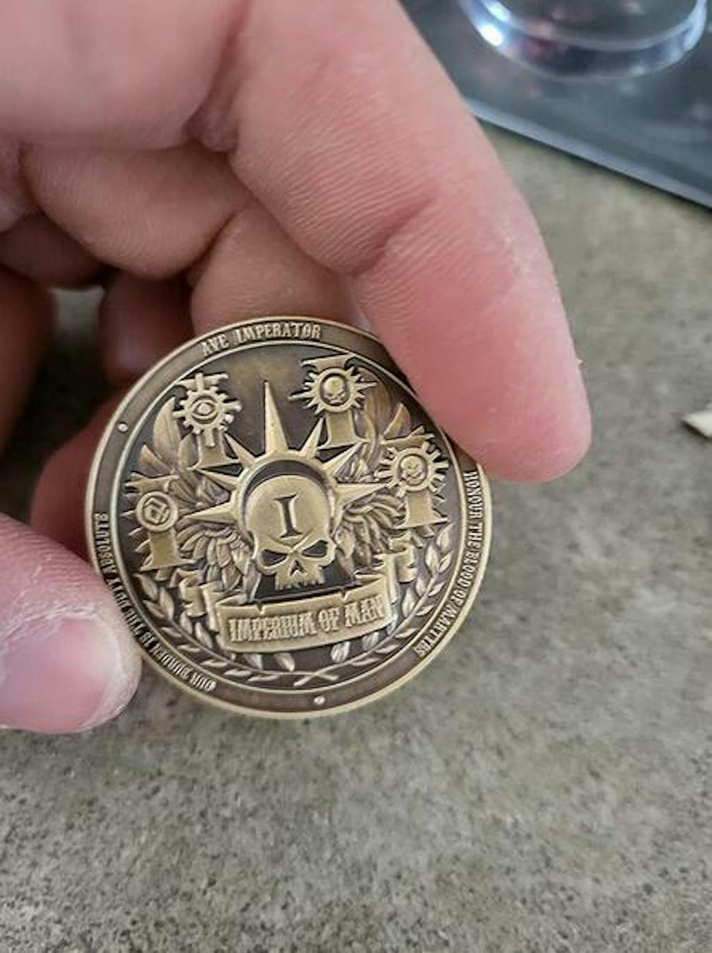 Warhammer 40K Collectible Coin Imperium of Man Terra Planetary Commemo ...