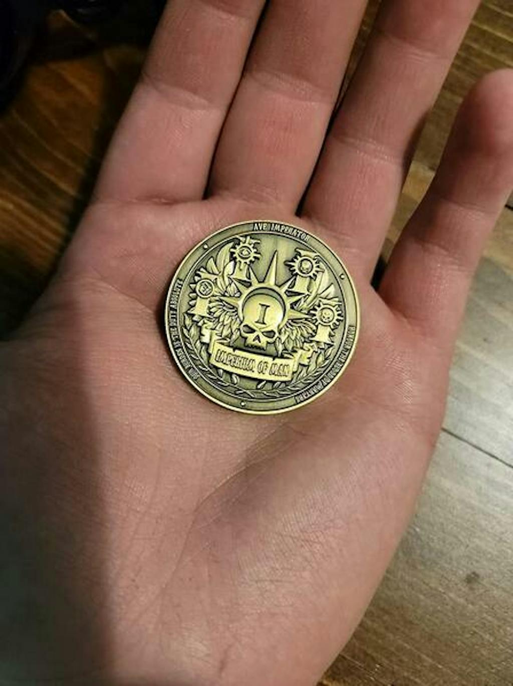 Warhammer 40K Collectible Coin Imperium of Man Terra Planetary Commemo ...