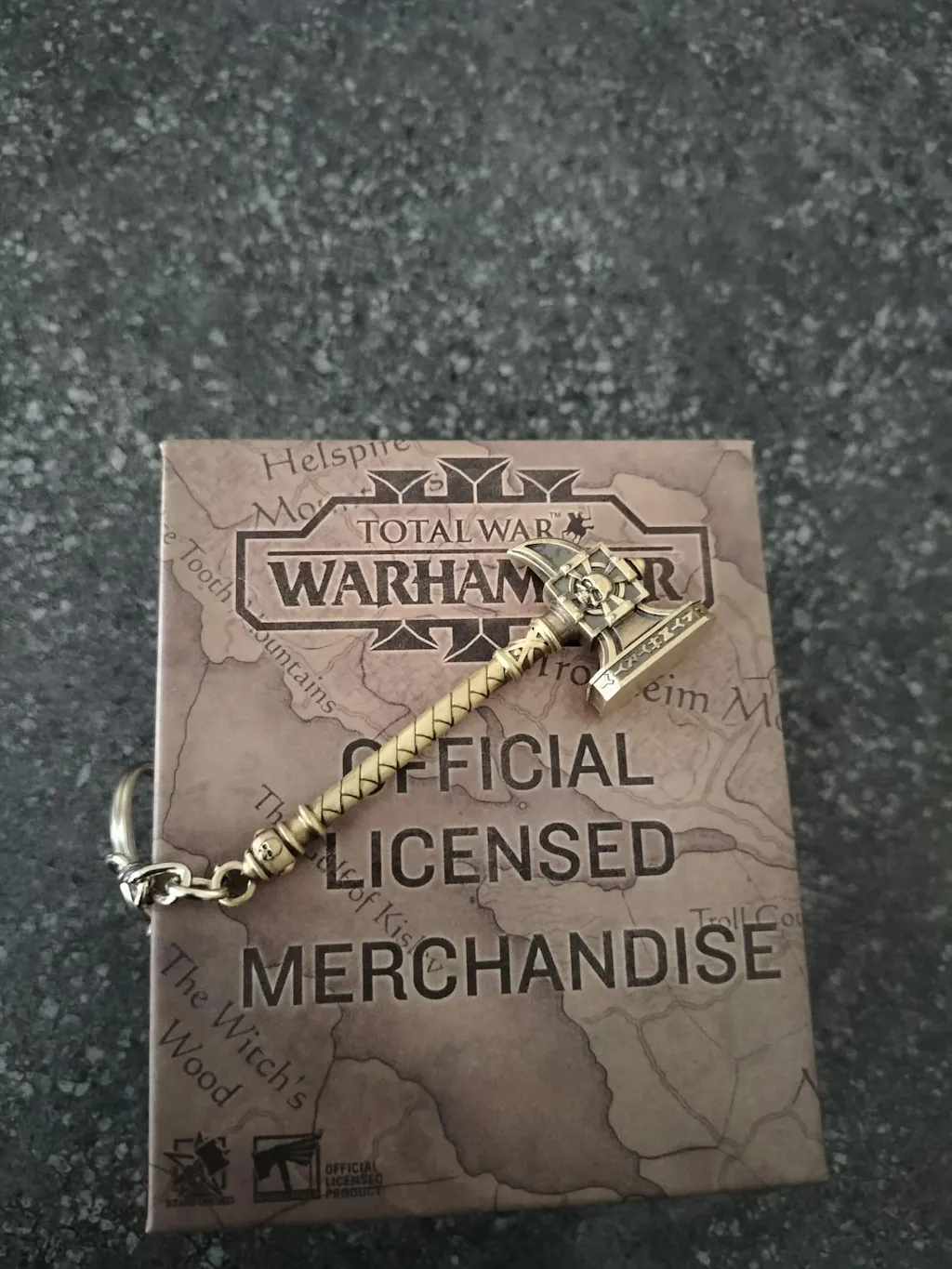 Total War Warhammer III Ghal Maraz Keychain Age of Sigmar Starforged K