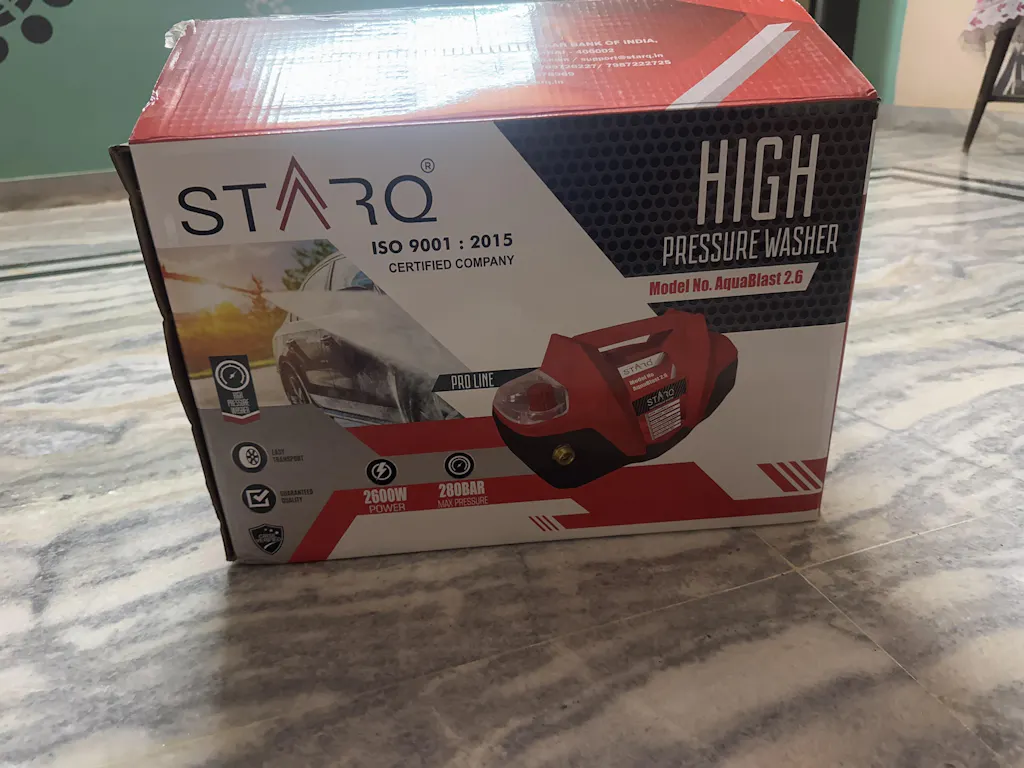 STARQ AQUABLAST2.6 2600W | 280 Bar | Heavy Duty High Pressure Car Wash ...